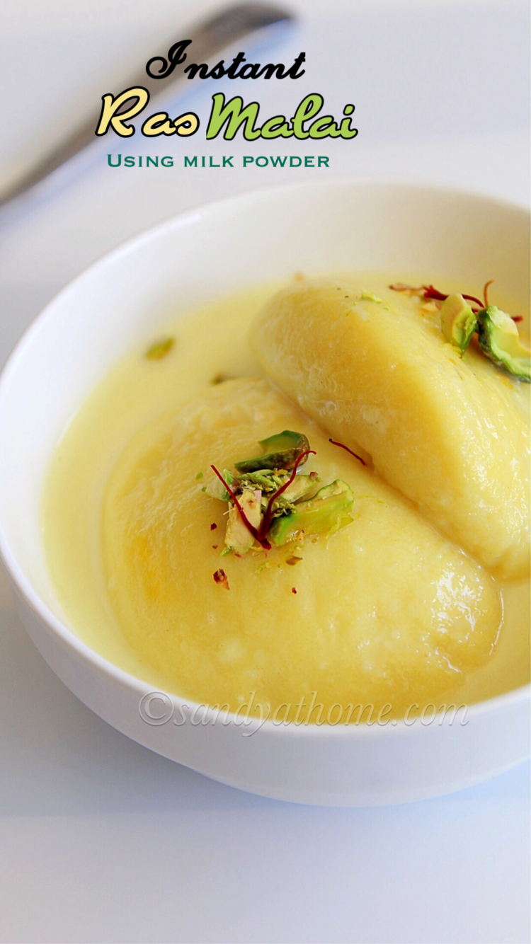 instant rasmalai - Sandhya's recipes