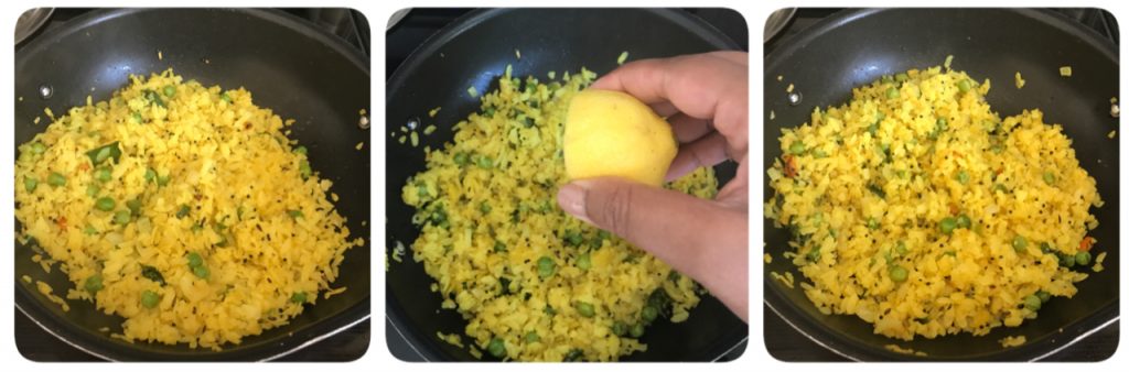 Matar poha recipe, Green pea poha recipe - Sandhya's recipes