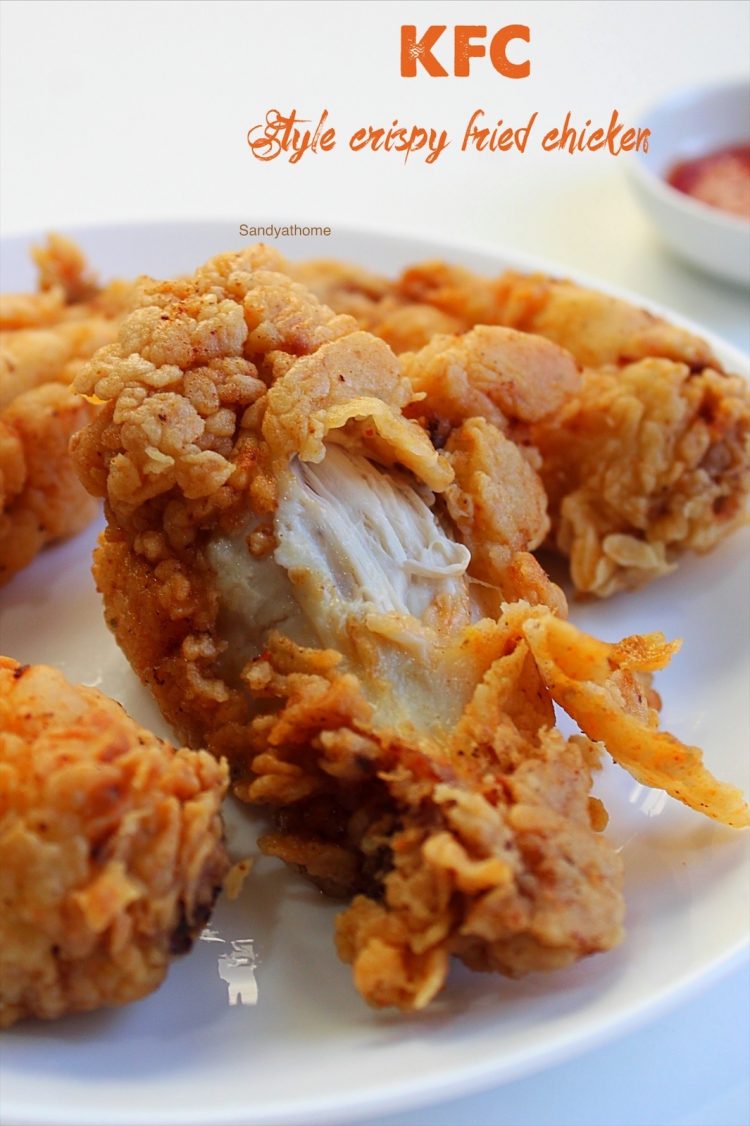 KFC style fried chicken, Crispy fried chicken (video) | Sandhya's recipes