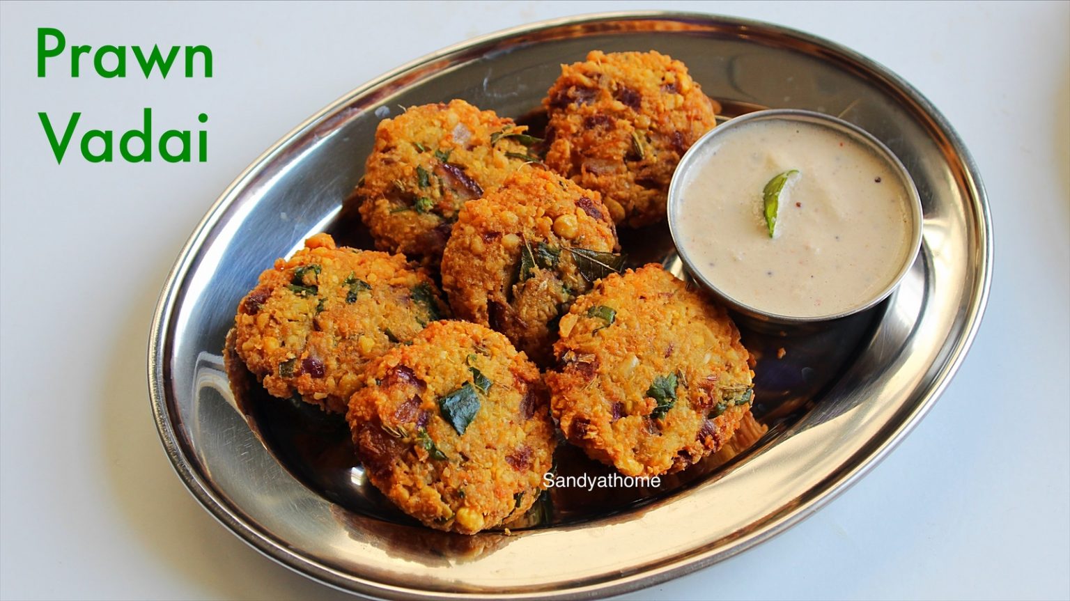 Prawn Vadai Recipe Era Vadai Prawn Fritters Sandhyas Recipes