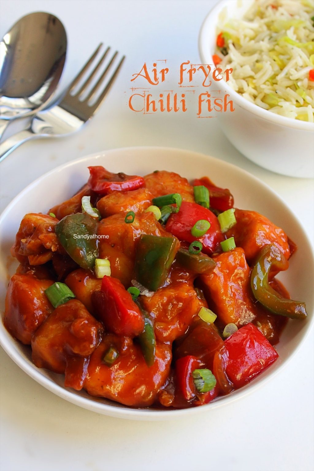 Air fryer chilli fish, Chilli fish recipe - Sandhya's recipes