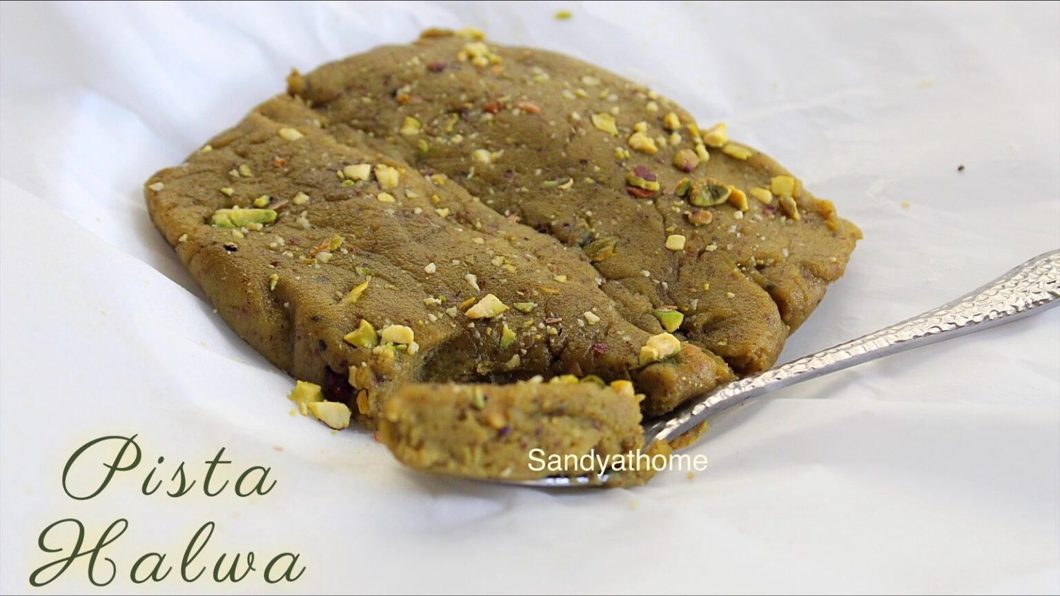 Pista halwa, Pistachio halwa - Sandhya's recipes
