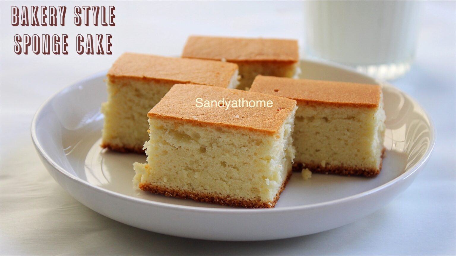 Bakery style sponge cake, Easy sponge cake - Sandhya's recipes